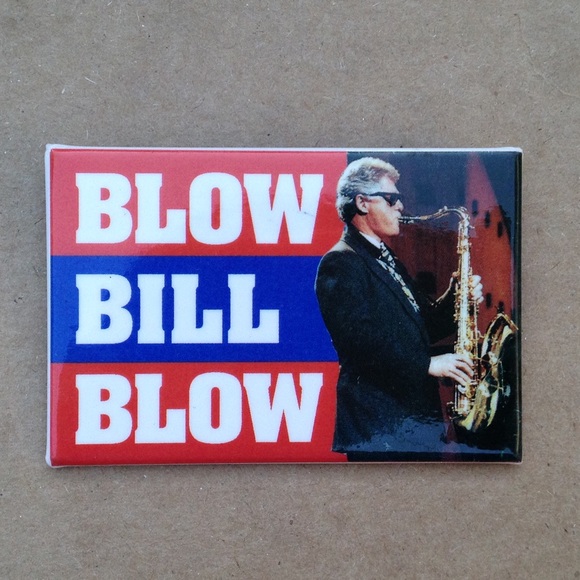 Bold Concepts NYC | Accessories | Bill Clinton Blow Bill Blow Pin ...